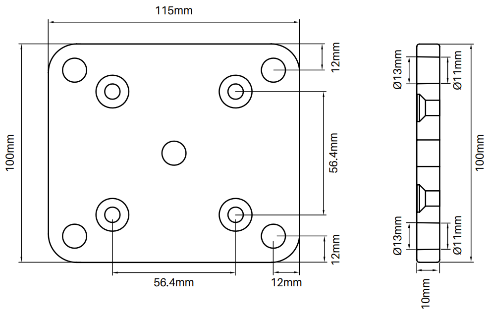 Timber Post Base Plate Kit - Achieve The Timber Look | FenceGuru