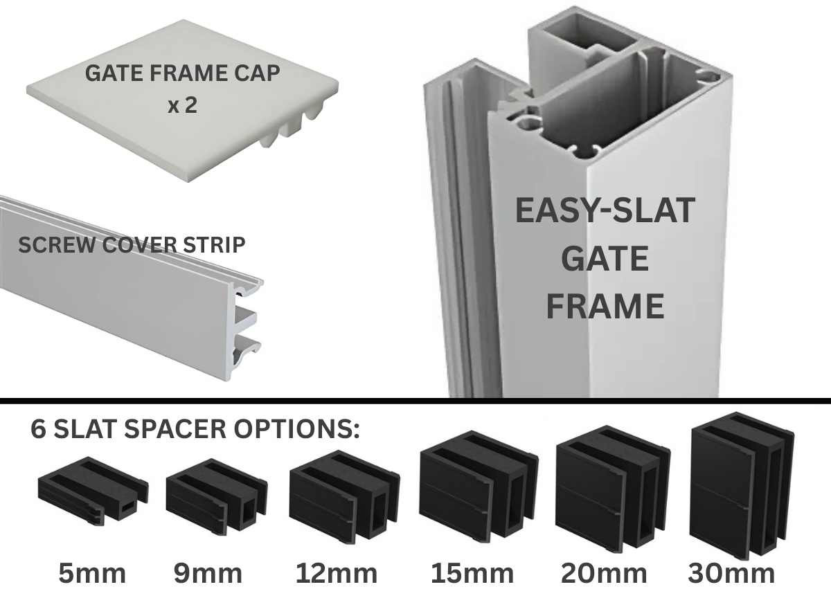 Quick Fit Horizontal Slat Screening System for Fencing | Fence Guru