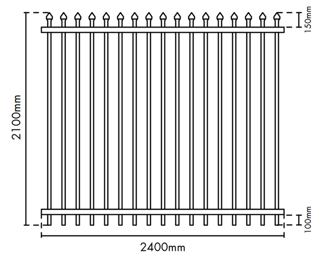 2.1m High Steel Security Fencing at CRAZY PRICES | Fence Guru