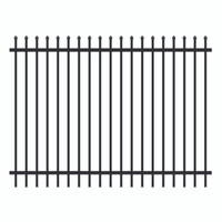 Black Panel Fence - Aluminium Crimped Top Security