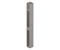 Gate Posts PVC Picket (concealed) - Heavy Duty Base Plate