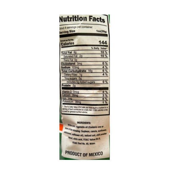 El azteca fritos corn Chips with chili, 4.41oz (Pack of 10)