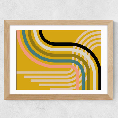 Mid-Century Curve - Art Print by Ana Rut Bre - East End Prints