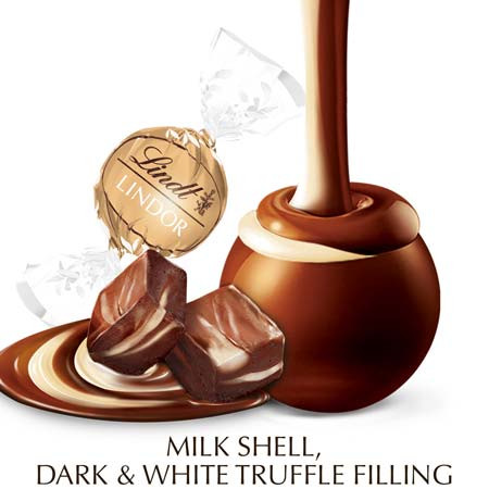 Lindt Lindor Truffles - Fudge Swirl - Bulk Display Tub - 120ct