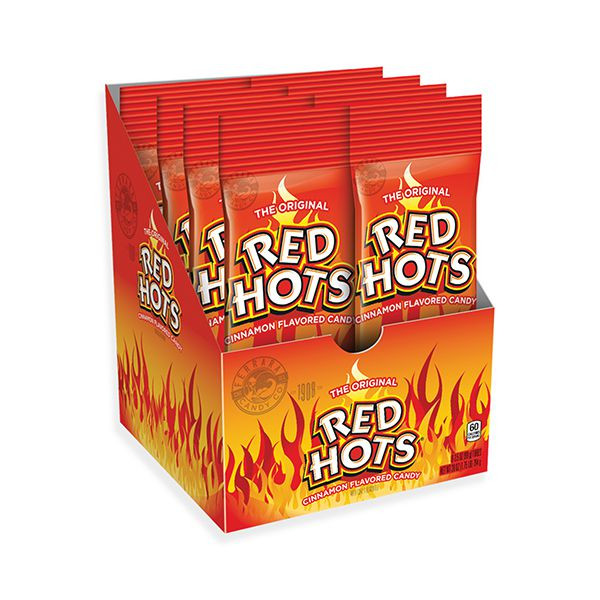 Red Hots Cinnamon Flavored Candy - 8ct Display Box