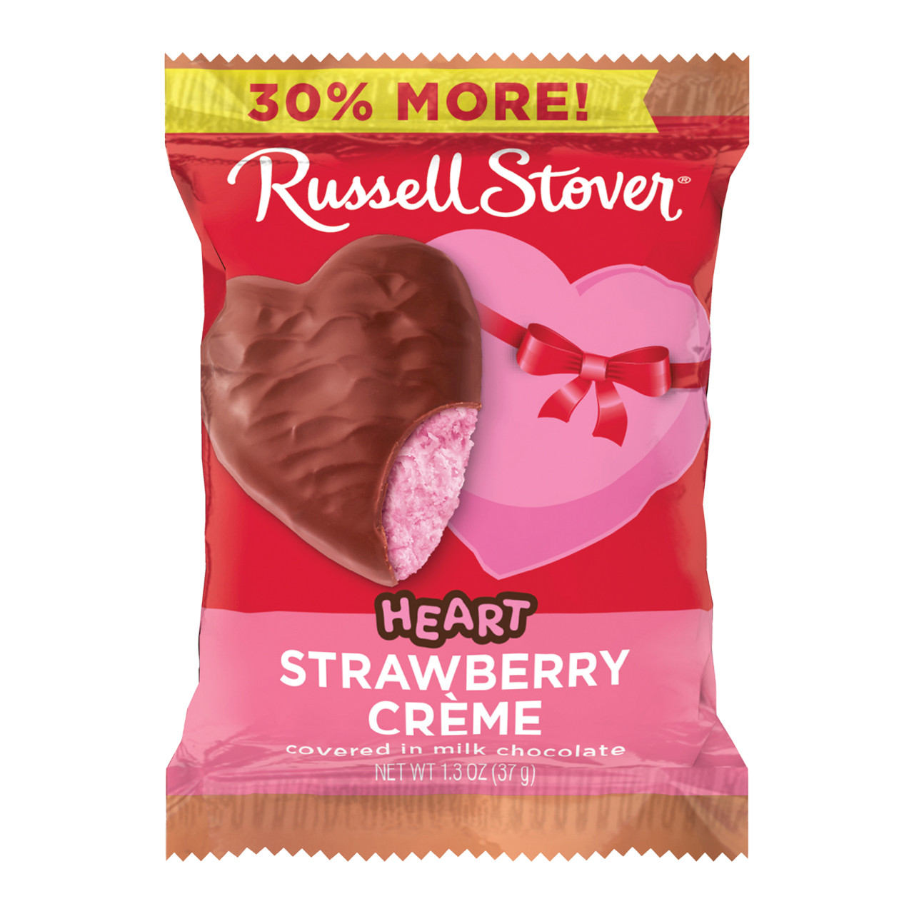 Russell Stover Hearts - Strawberry Cream and Milk Chocolate - 18ct ...