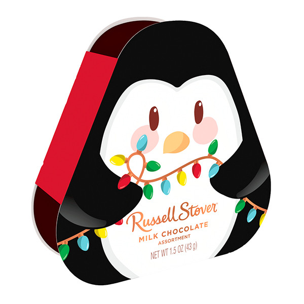 Russell Stover Milk Chocolate Christmas Gift Box - 18ct Display Box