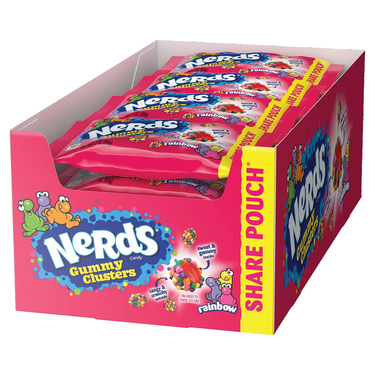 Nerds Gummy Clusters Candy - 3oz - 12ct Display Box