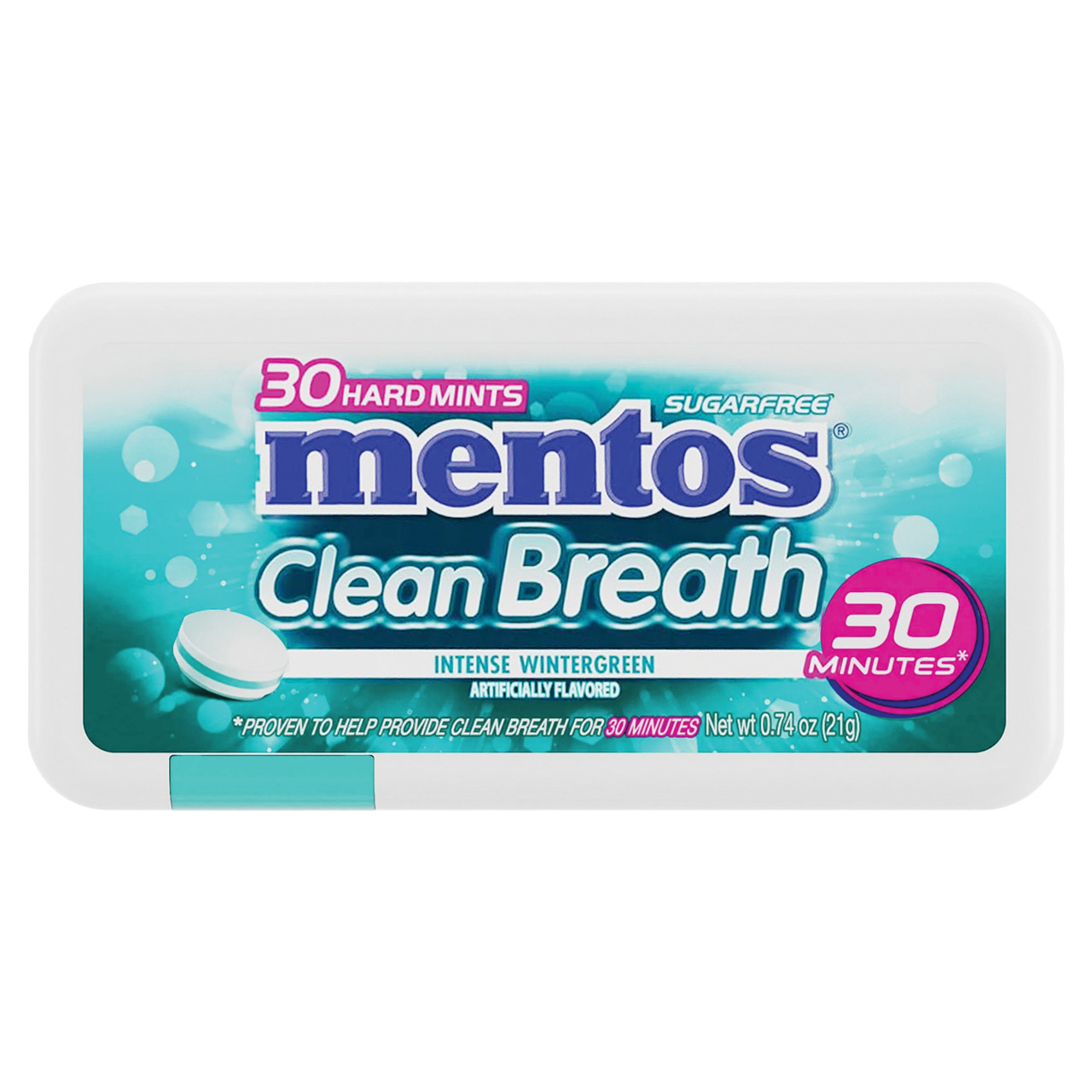 Mentos CleanBreath Mints - Intense Wintergreen - 12ct Display Box