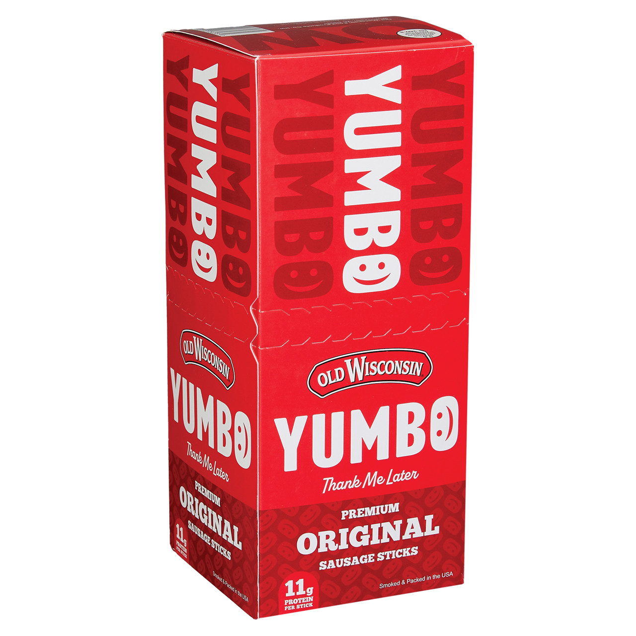 Old Wisconsin Yumbo Sausage Sticks - Original - 2oz - 20ct Display Box