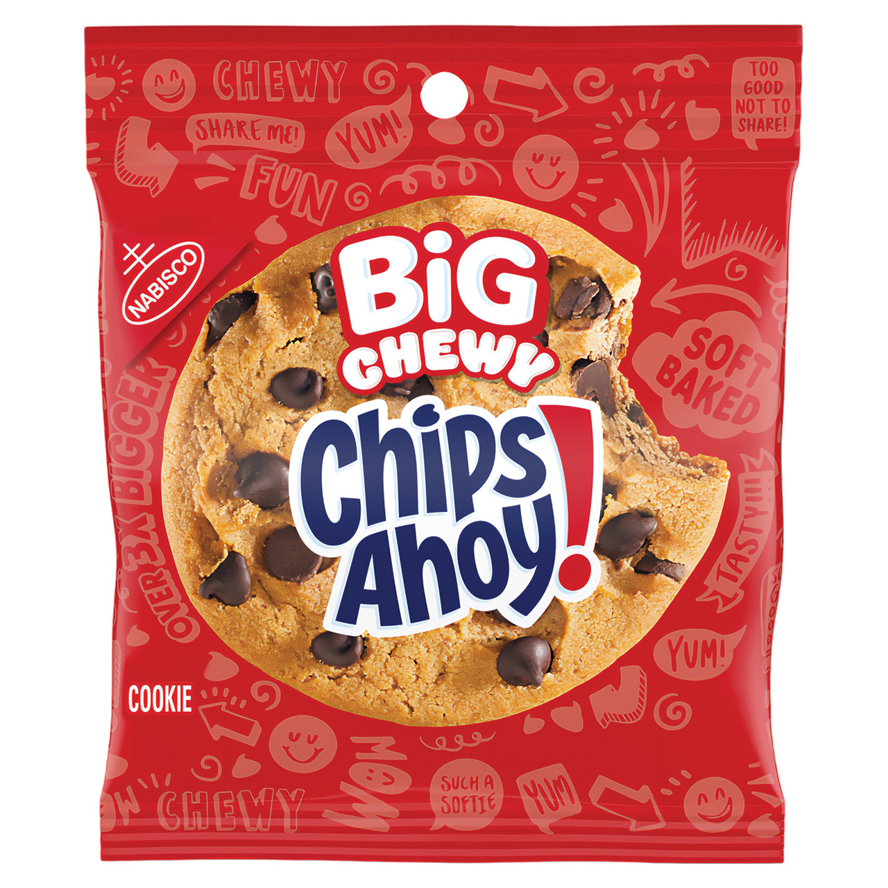 Nabisco - Chips Ahoy Big Chewy Cookie - Original Chocolate Chip - 2.5oz ...