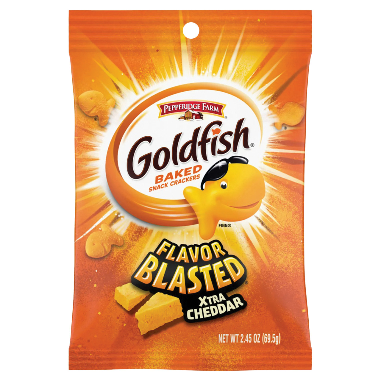 Pepperidge Farm Flavor Blasted Goldfish - Xtra Cheddar - 2.45 Ounce Bag ...