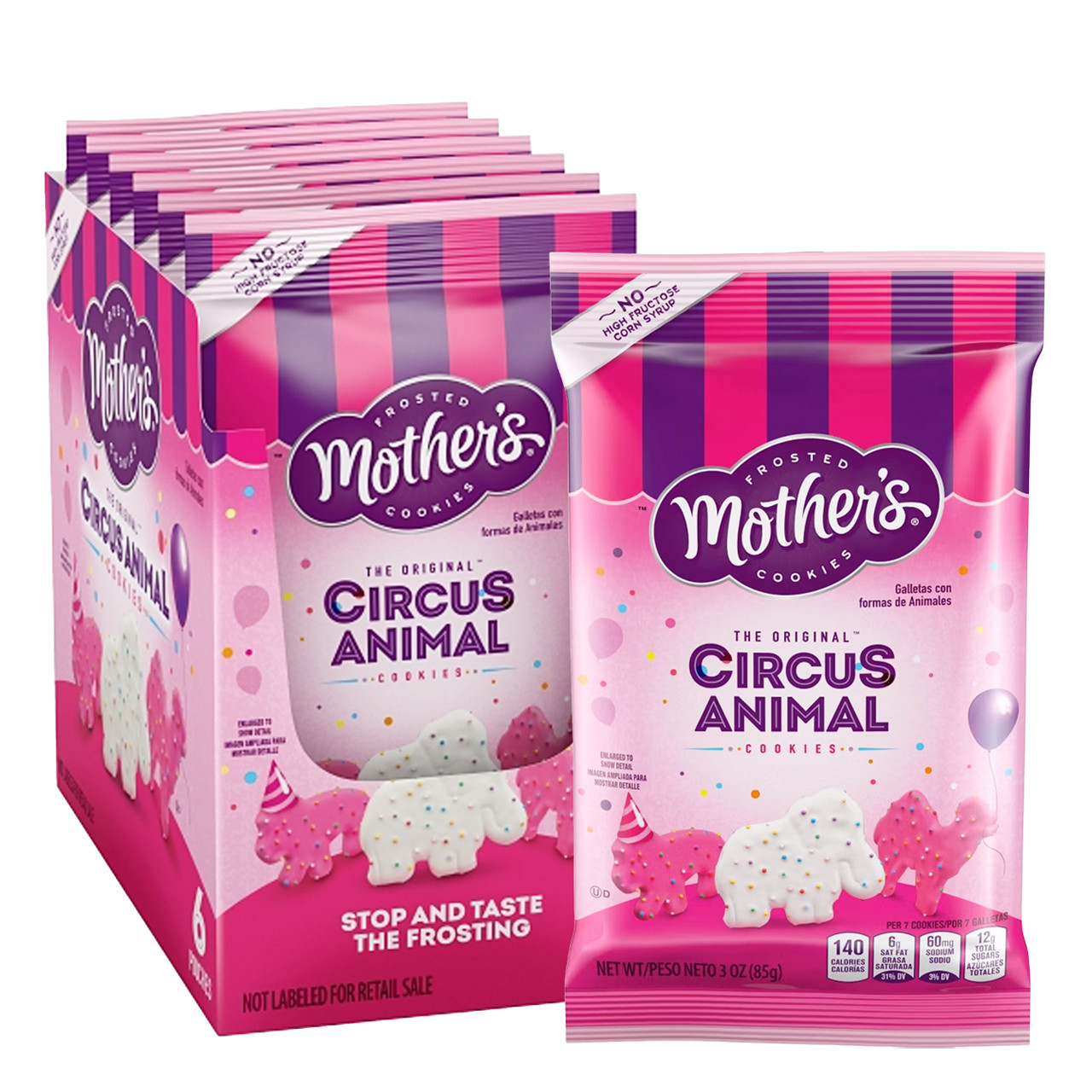 Mother's Circus Animal Cookies - 3oz - 6ct Display Box