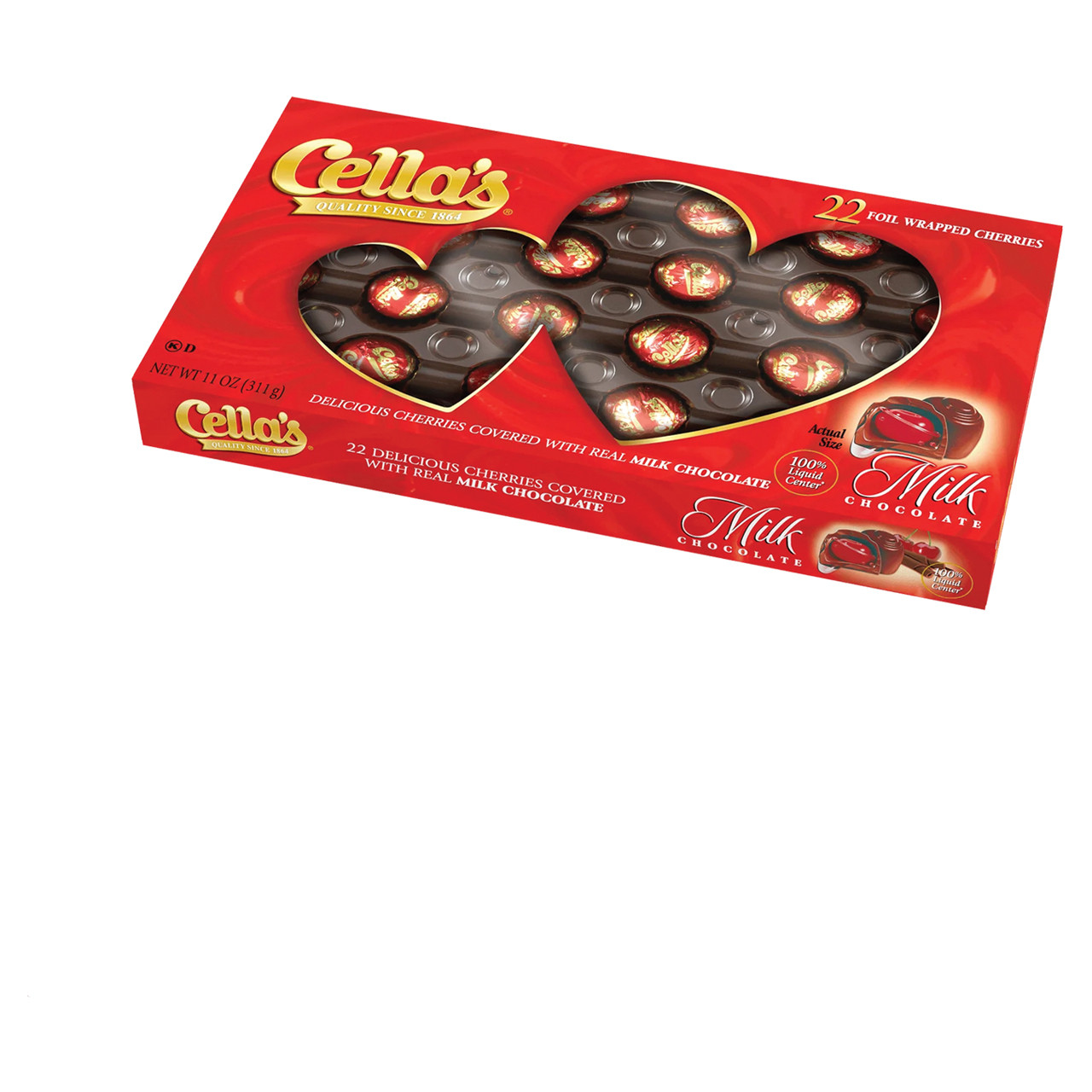 Cella's Milk Choc Valentine Gift Box - 12ct Display Box