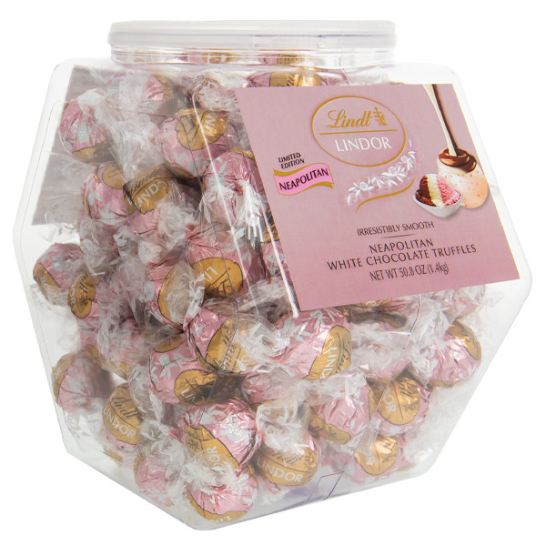Lindt Lindor Truffles - White Chocolate - Bulk Display Tub - 120ct