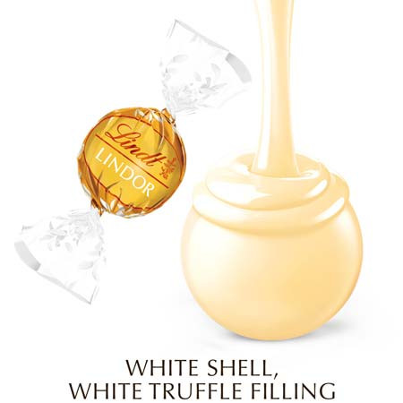 Lindt Lindor Truffles - White Chocolate - Bulk Display Tub - 120ct