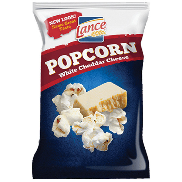 Lance White Cheddar Cheese Popcorn - 3.5 Ounce Bags - 16ct Box
