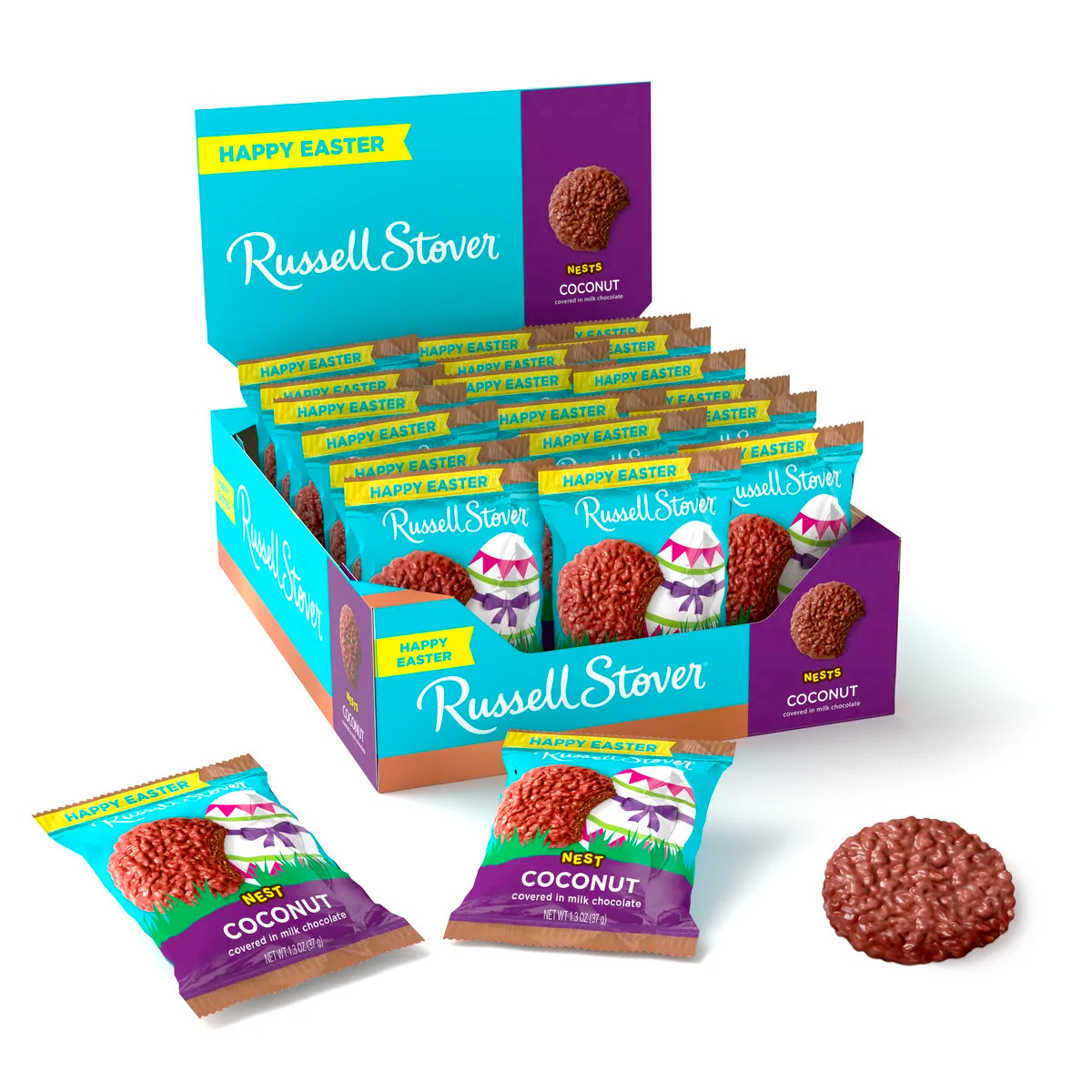 Russell Stover Easter Coconut Nests - 18ct Display Box