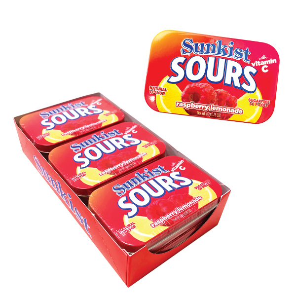 Sunkist Sours - Raspberry Lemonade - 6ct Display Box