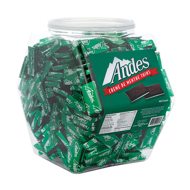Andes Creme de Menthe Chocolate Mints - Bulk Display Tub
