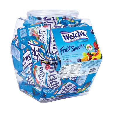 Welch's Snack Size Mixed Fruit Snacks - Bulk Display Tub