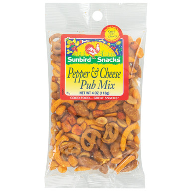Sunbird Snacks - Pepper and Cheese Pub Mix - 12ct Box