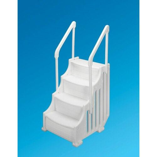 Merlin King Aqua StairCase Blue Granite with two Handrails - OneSourcePool