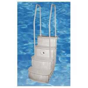 Merlin King Aqua StairCase Blue Granite with two Handrails - OneSourcePool