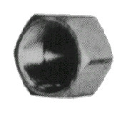 CAP HEXAGON STAINLESS STEEL 1/2 THREADED IMPA 732554