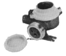 RECEPTACLE W/SWITCH WATERTIGHT 3PIN HNA SYNTHETIC RESIN - IMPA 792882