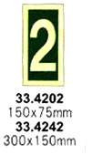 SAFETY SIGN 2 150X75MM - IMPA 334202