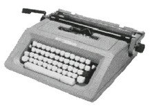 TYPEWRITER PORTABLE MANUAL 240MM PICA - IMPA 471906