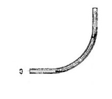 CURVED CURTAIN RAIL STAINLESS STEEL - IMPA 491508