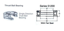 BALL BEARING SINGLE THRUST WITH FLAT SEAT NO.51213 - IMPA 773544