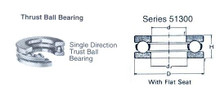 BALL BEARING SINGLE THRUST WITH FLAT SEAT NO.51312 - IMPA 773568