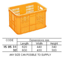 STORAGE BASKET PLASTIC 620X440X340MM - IMPA 150531