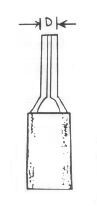 TERMINAL LUG INSULATED CABLE TIP 1.25MM2 DIA 2MM RED - IMPA 794581