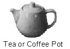 TEA OR COFFEE POT CHINA PLAIN STANDARD 450CC - IMPA 170433