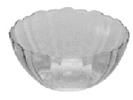 SALAD BOWL GLASS 129MM - IMPA 170756