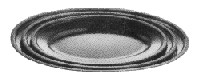 DISH OVAL STAINLESS STEEL 305X205MM - IMPA 170804