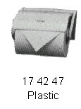 HOLDER TOILET PAPER PLASTIC 146X70MM - IMPA 174247