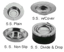 ASH TRAY STAINLESS STEEL WITH COVER DIAM 160MM - IMPA 174317