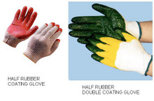 GLOVES WORKING COTTON RUBBER COATED PALM IMPA 190102