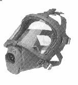 RESPIRATOR MASK FULL FACE NATURAL RUBBER - IMPA 331135