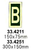 SAFETY SIGN B 300X150MM - IMPA 334251