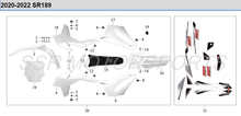 SSR SR189 Graphic Kit 189 Graphics Stock Original 2020 2021 2022 2023 ...
