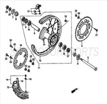 SSR SR250S 250 SR300 300 SR450S 450 Rear Sprocket Kayo T4 K4 250 K6-EFI ...