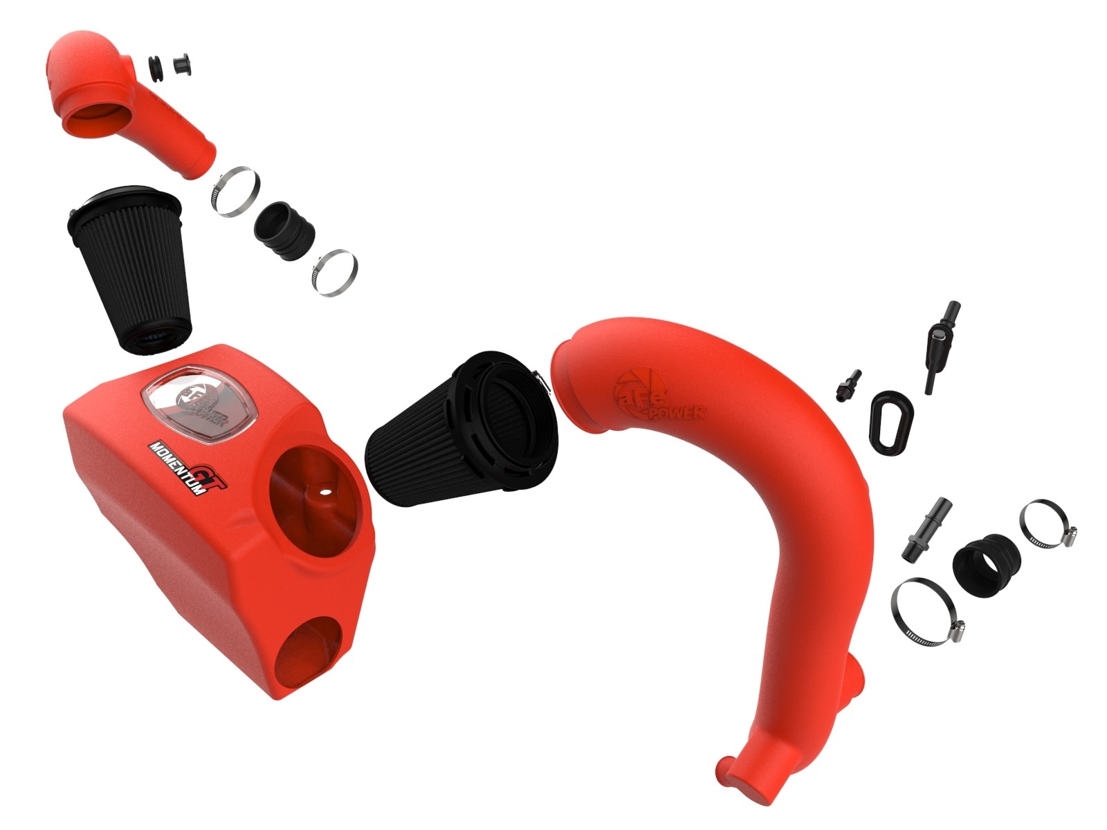 aFe "Red Edition" Momentum GT Cold Air intake System 2020+ Explorer ST ...