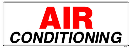 Sign - Air Conditioning (9in x 24in) - Emissions Depot®