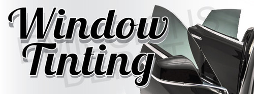 Window Tinting (Black) | Vinyl Banner